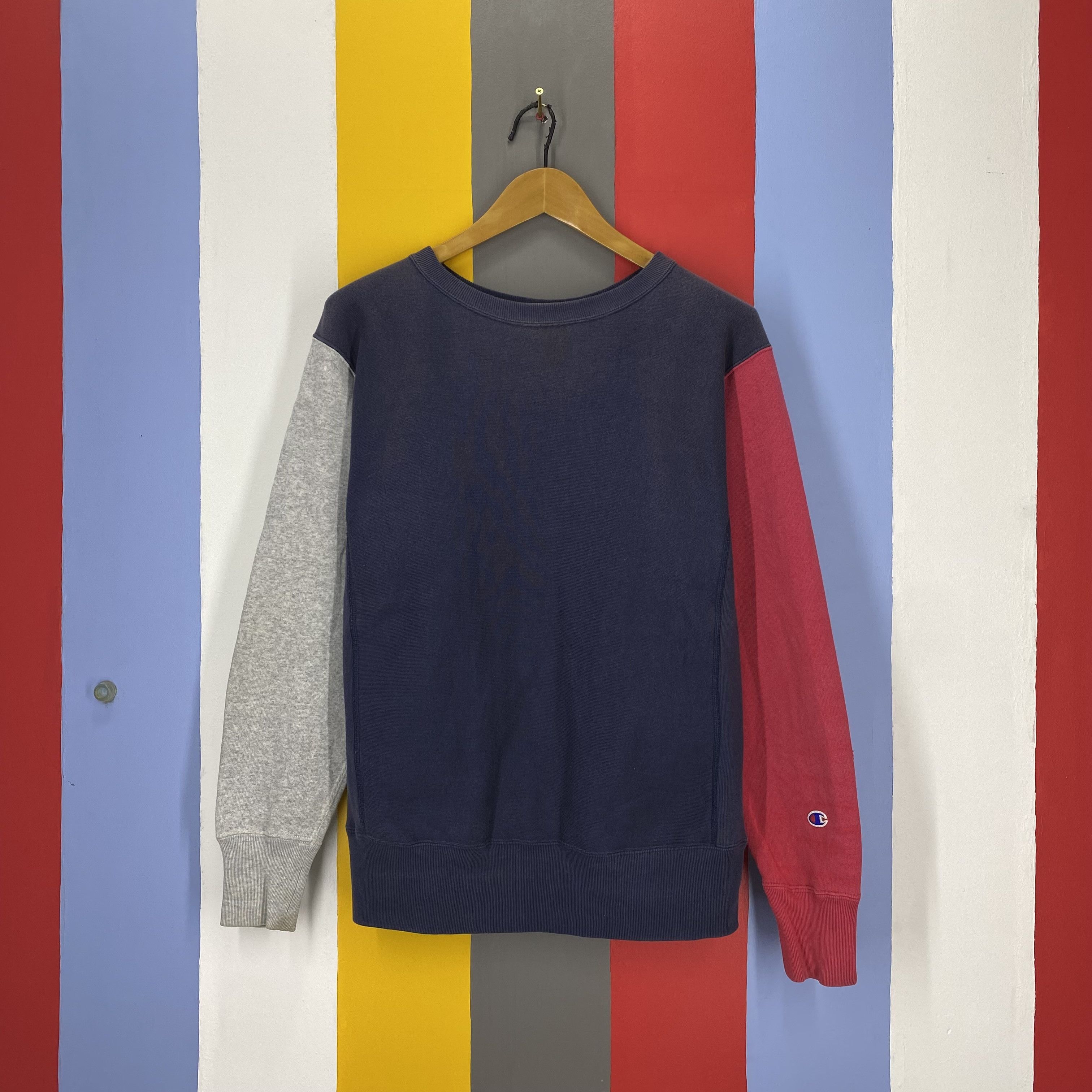 Champion × Vintage CHAMPION REVERSE WEAVE Tri Color Sweatshirt #1883/09 ...