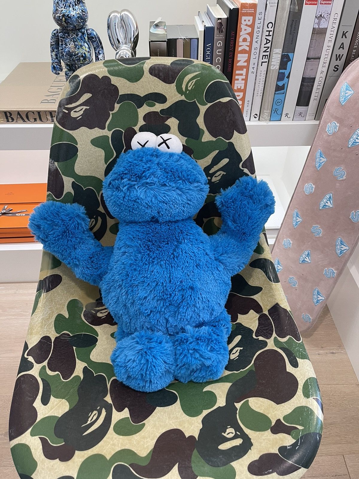 Kaws × Uniqlo Kaws Uniqlo Sesame Street Cookie Monster Plush Toy | Grailed