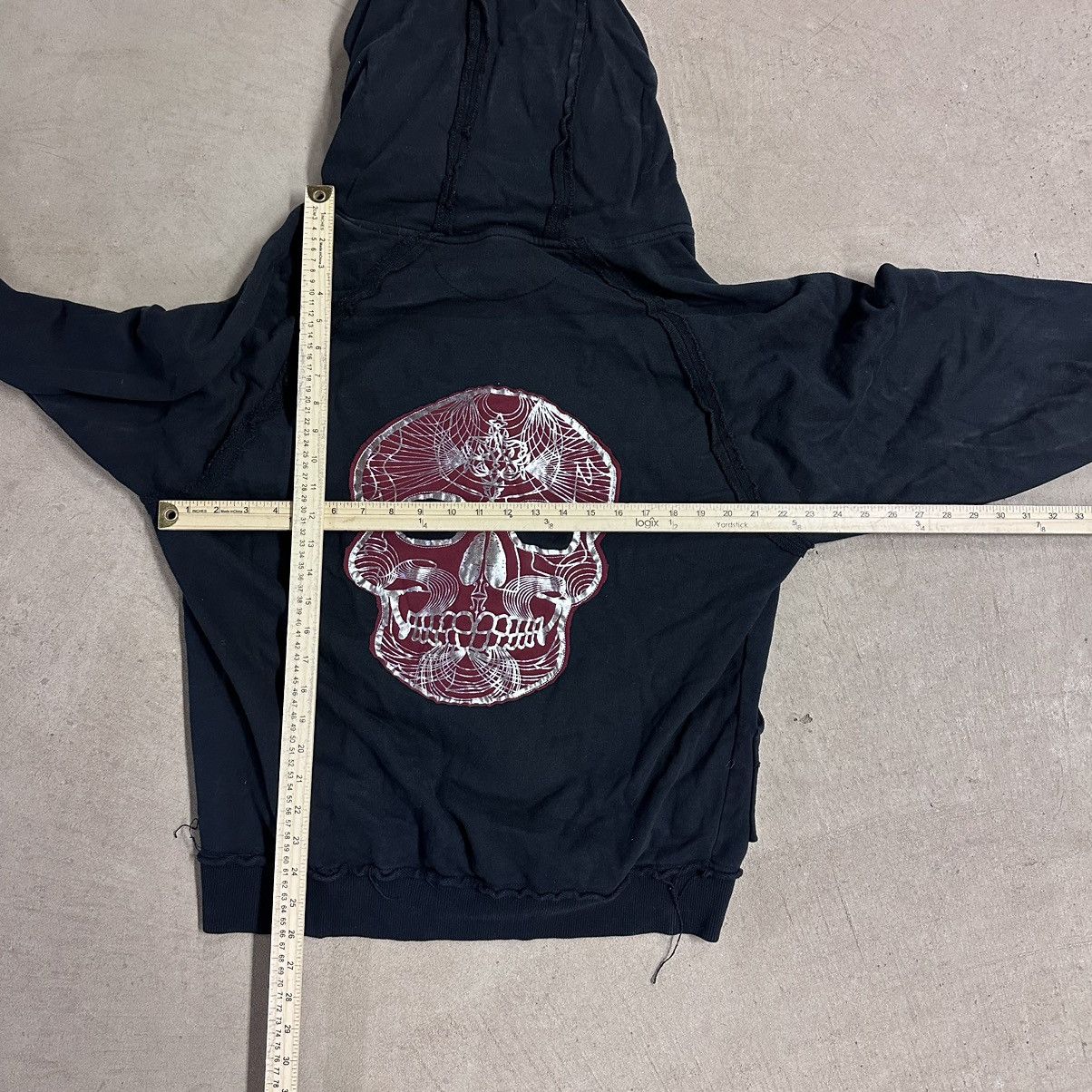 Affliction Vintage y2k Affliction style Emo Goth Skull Grunge Hoodie ...