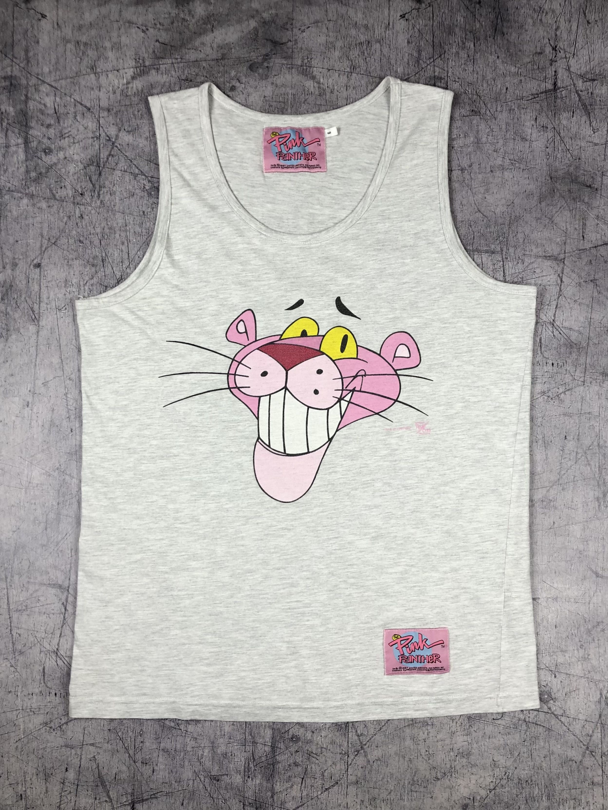 Vintage Vintage 1997 Pink Panther Cartoon Tank Top 90’s y2k retro | Grailed
