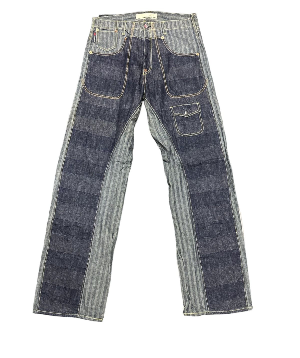 Japanese Brand Yen Jen red label 2 tone jeans | Grailed Japanese Brand Yen Jen red label 2 tone jeans | Grailed