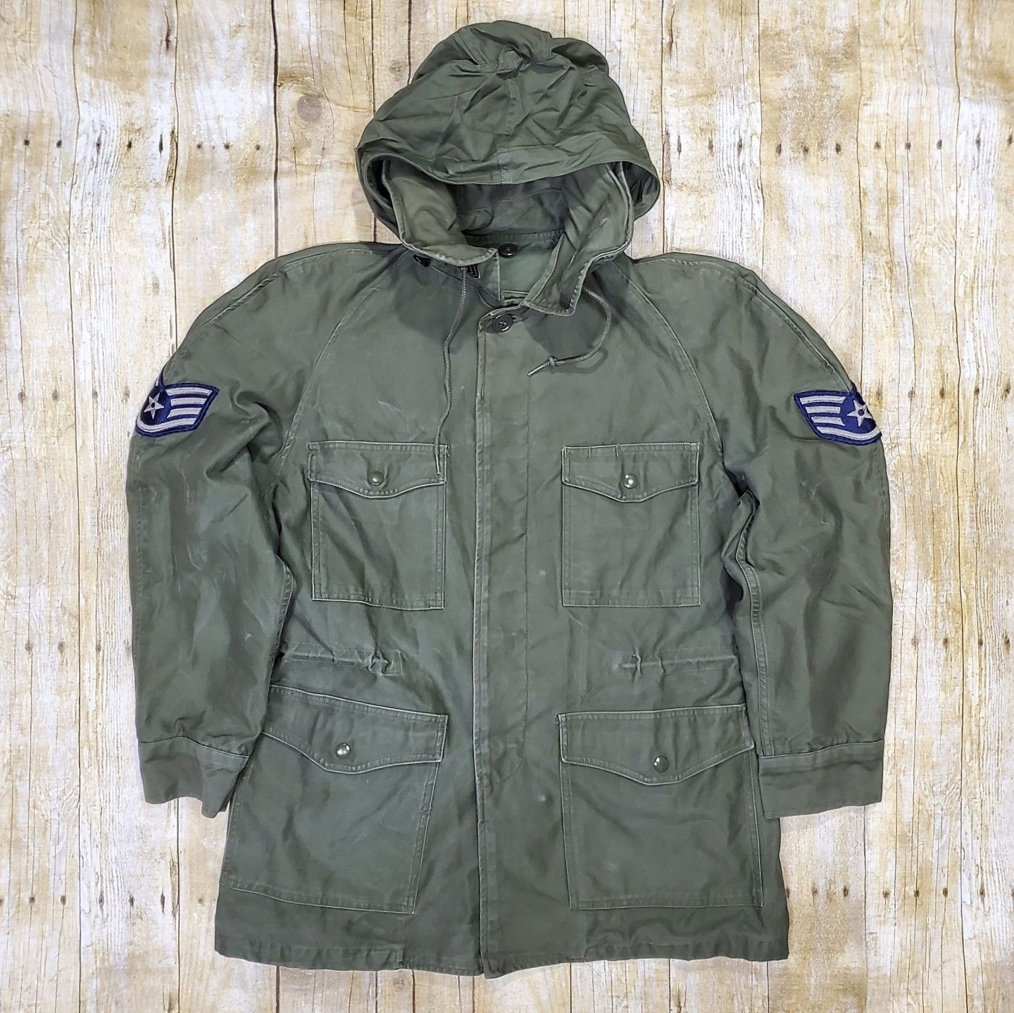 Vintage Vtg 1961 USAF Air Force Field Jacket Rollaway Hood EUC | Grailed