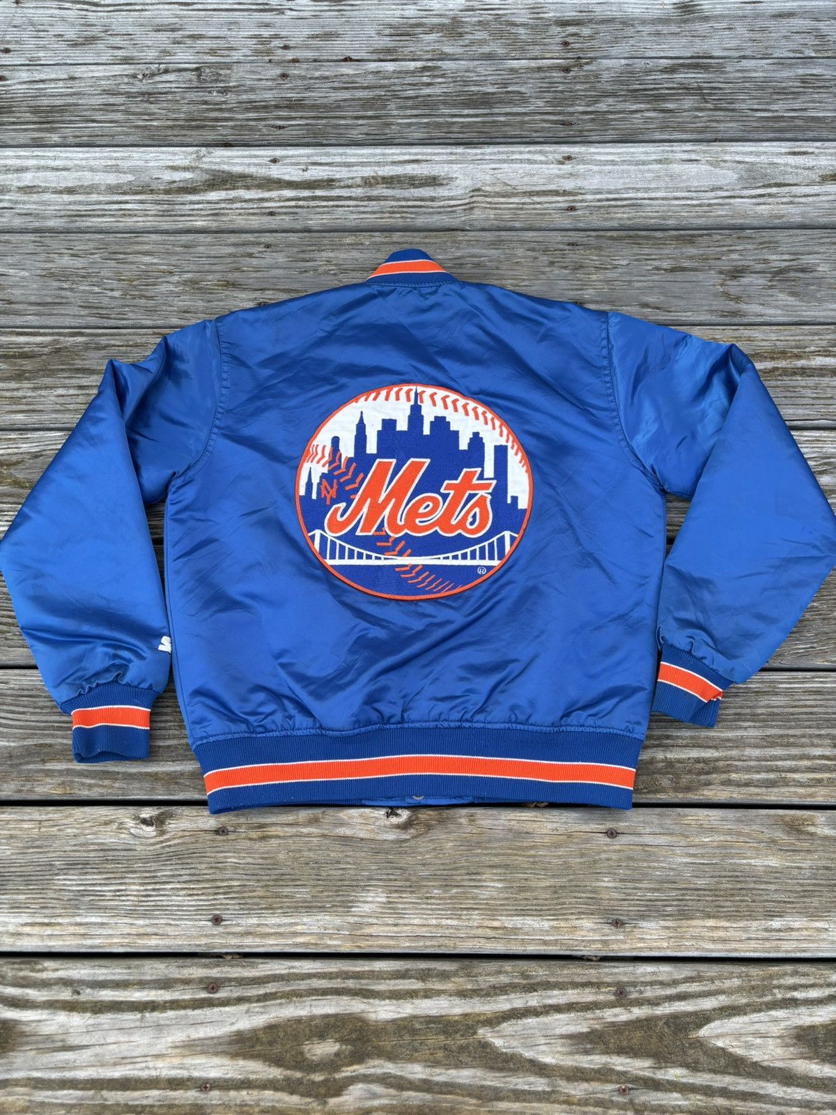 MLB × Starter × Vintage Vintage New York Mets Diamond by starter satin ...