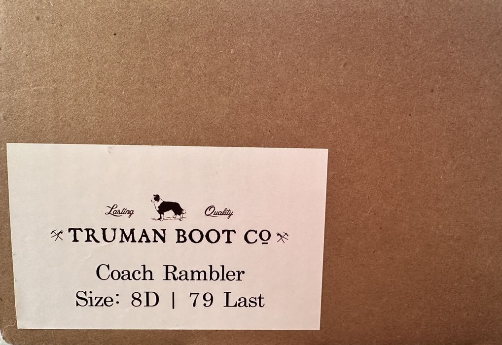 Truman Boot Co Truman Coach Rambler | Grailed
