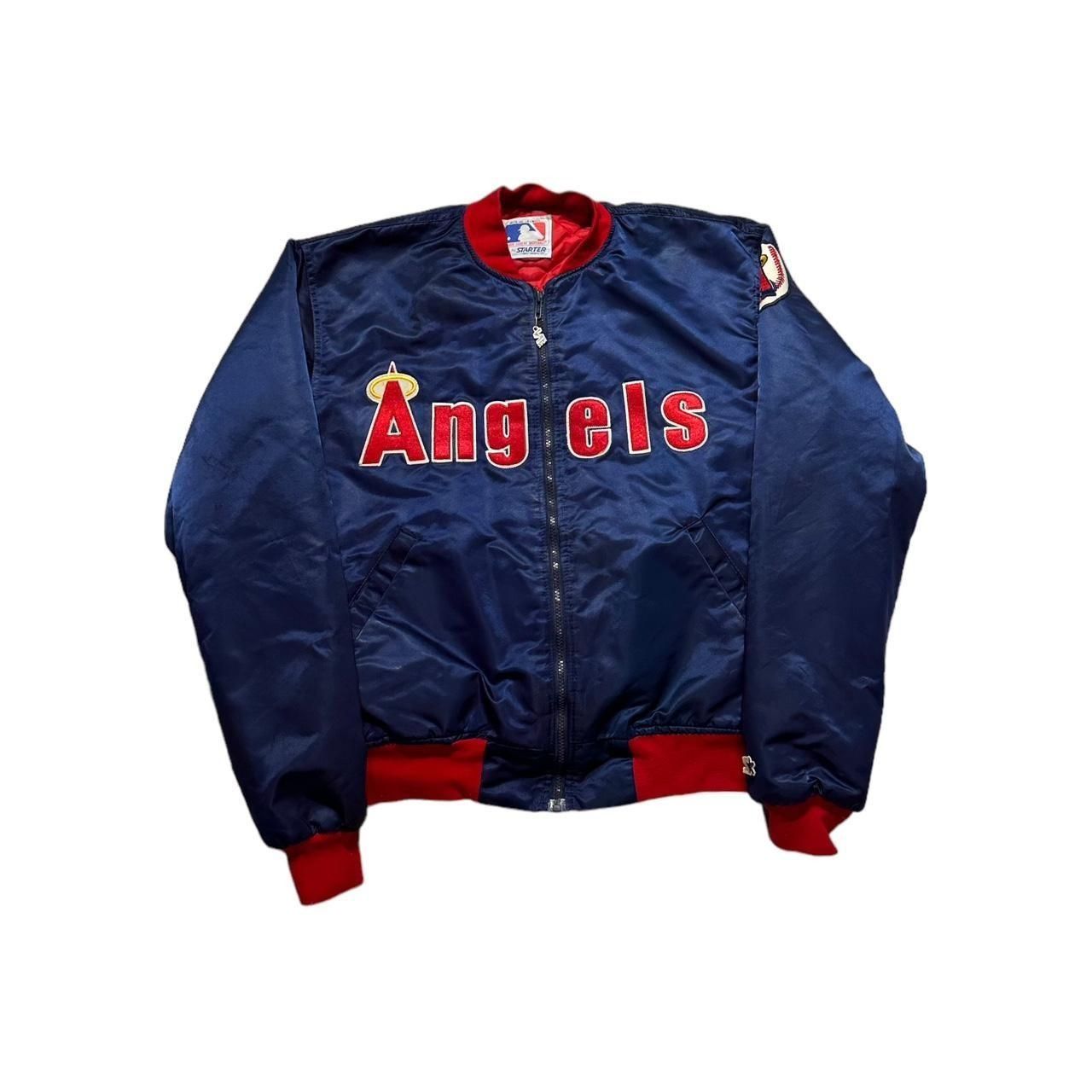 MLB × Starter × Vintage Vintage Anaheim Angels Starter Satin Bomber ...