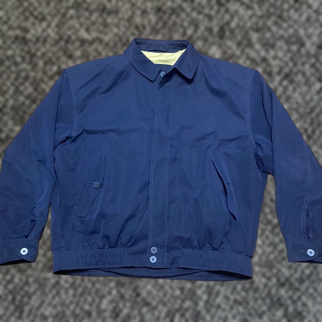 Bugatti VINTAGE Bugatti Bomber Jacket Mens XL Navy Blue Lightweight ...