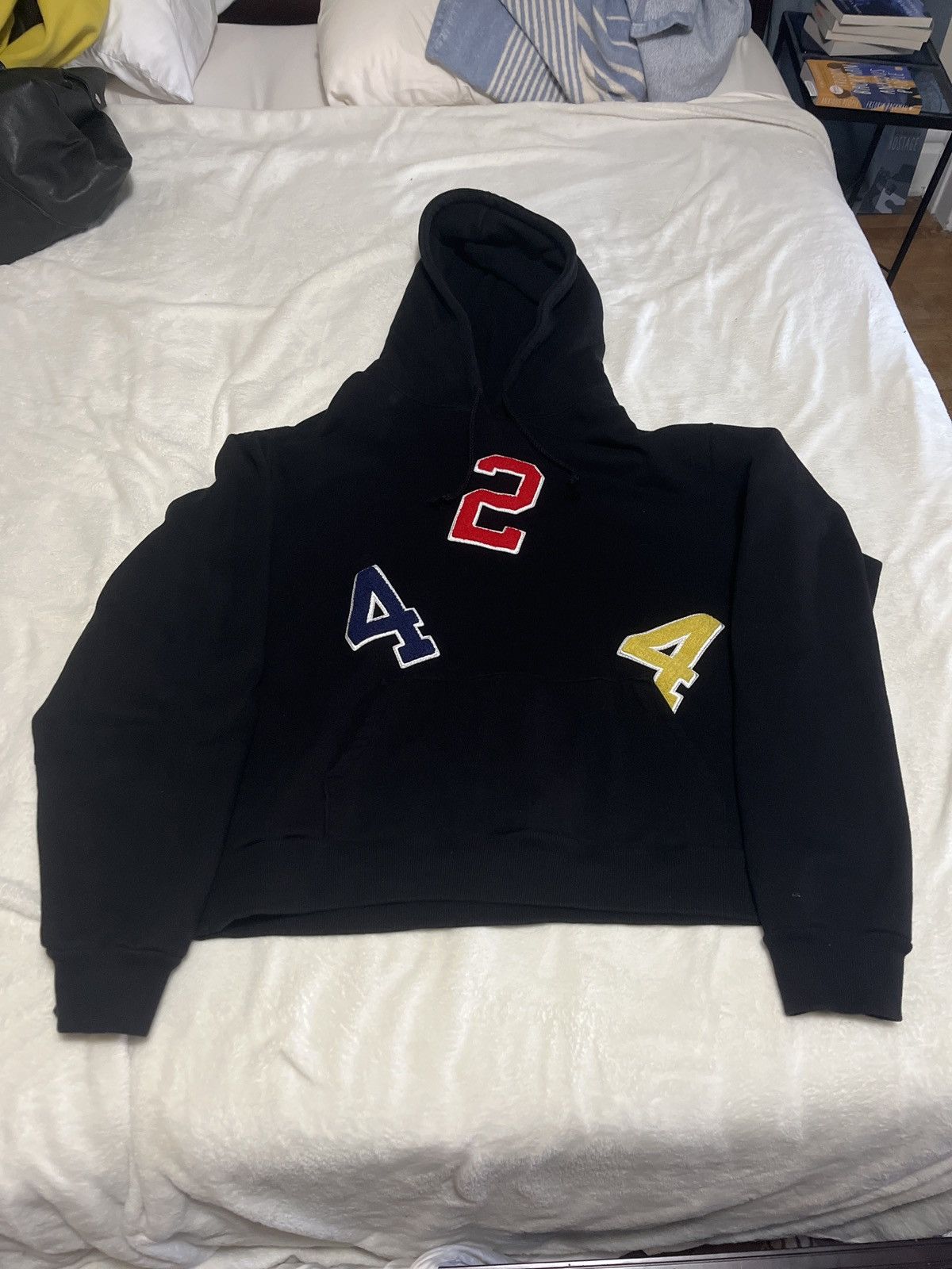 424 On Fairfax × Streetwear 424 Numbers Logo Hoodie | Grailed