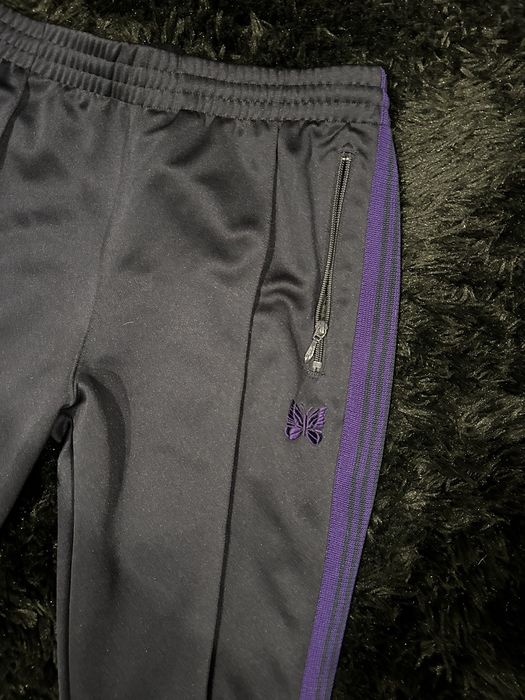 Needles needles dark blue and purple track pants | Grailed