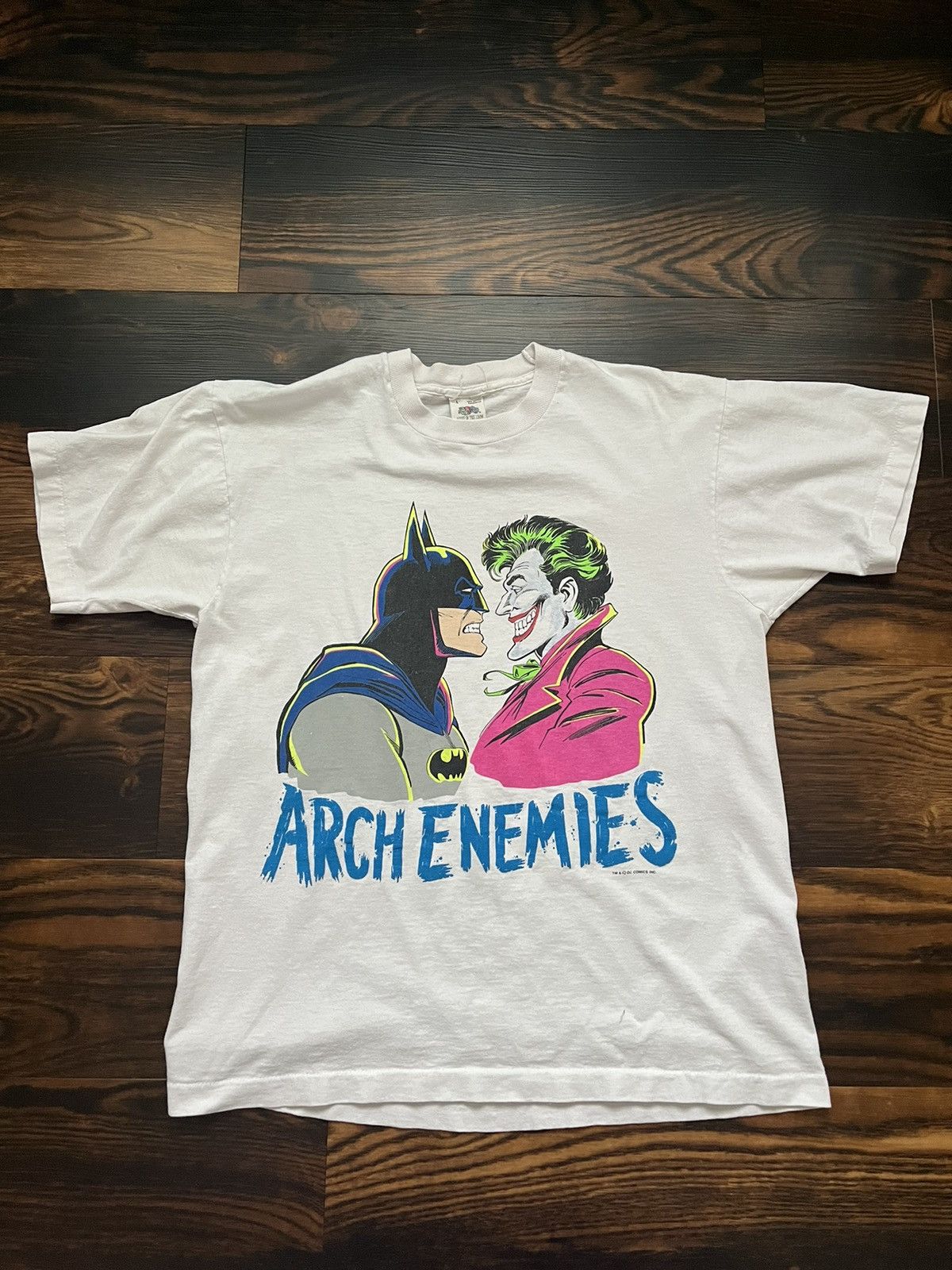 Vintage 90s Batman And Joker Arch Enemies Shirt | Grailed