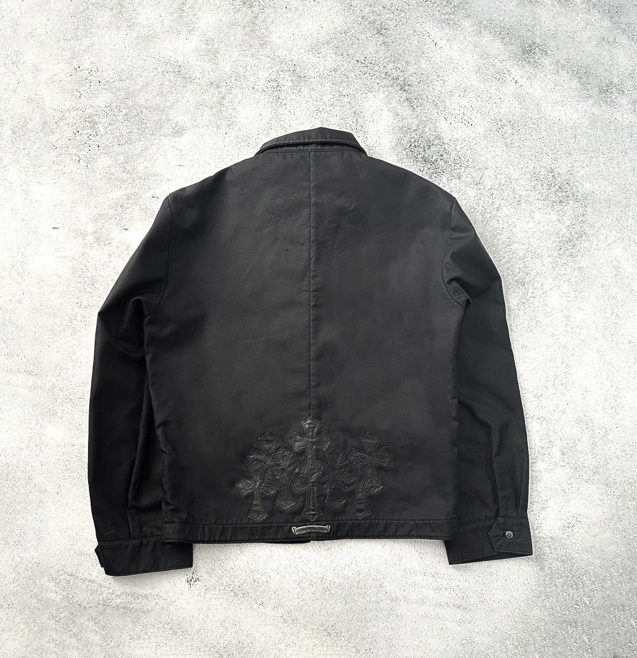 Chrome Hearts Cemetery Cross Patch Nylon Work Jacket | Grailed
