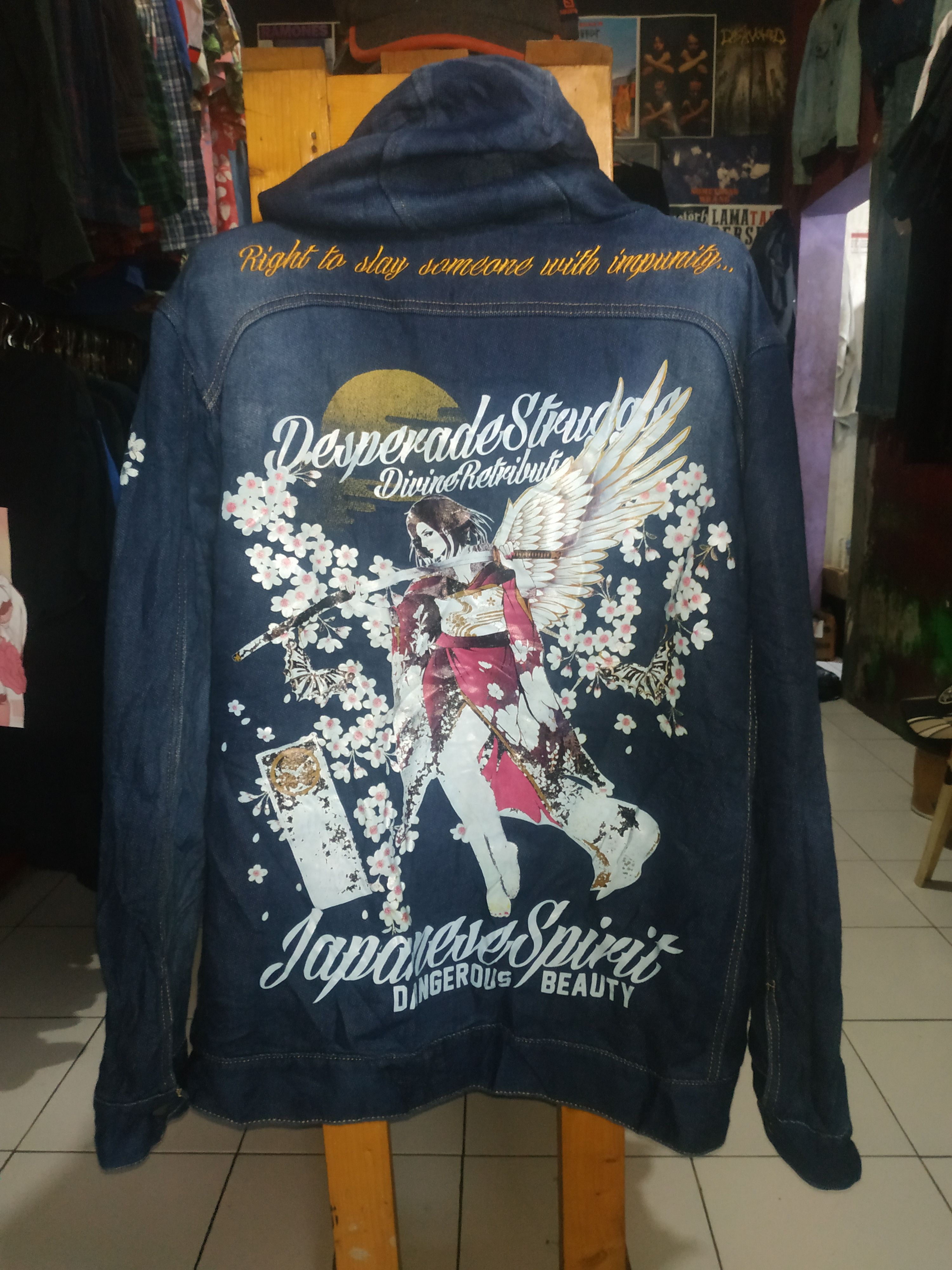 Denim Jacket × Japanese Brand × Sukajan Souvenir Jacket Divine ...