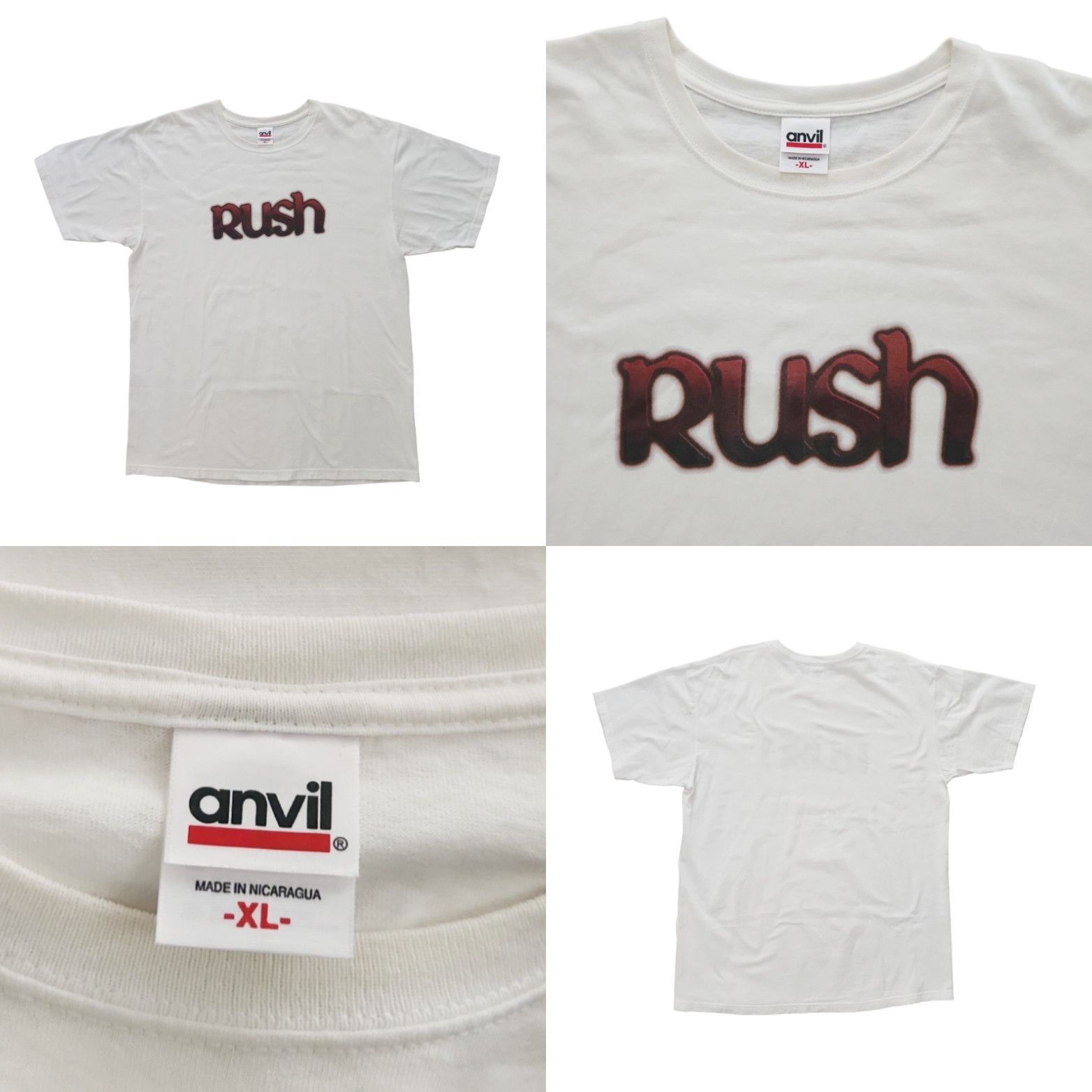 Anvil × Band Tees × Vintage Vintage Rare Y2K Rush Spellout Rock Band ...