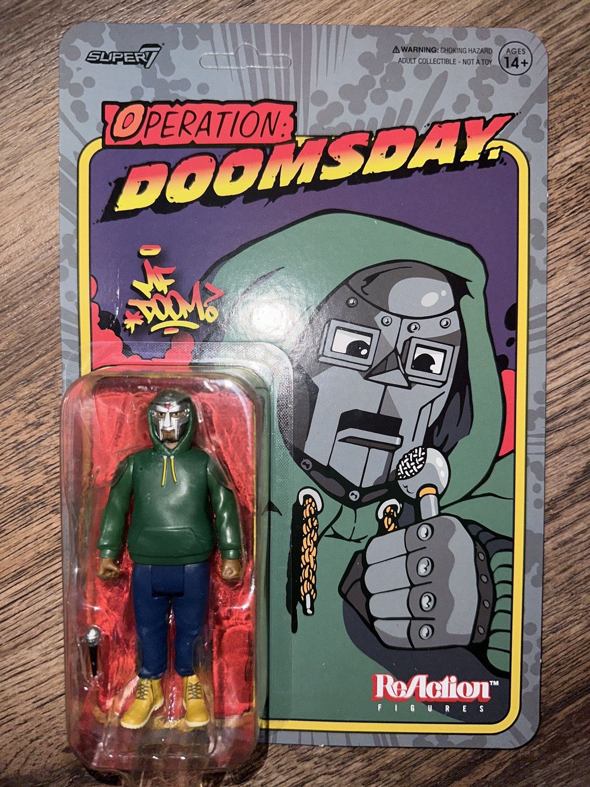 Mf Doom MF DOOM X SUPER7 - OPERATION: DOOMSDAY REACTION FIGURE | Grailed