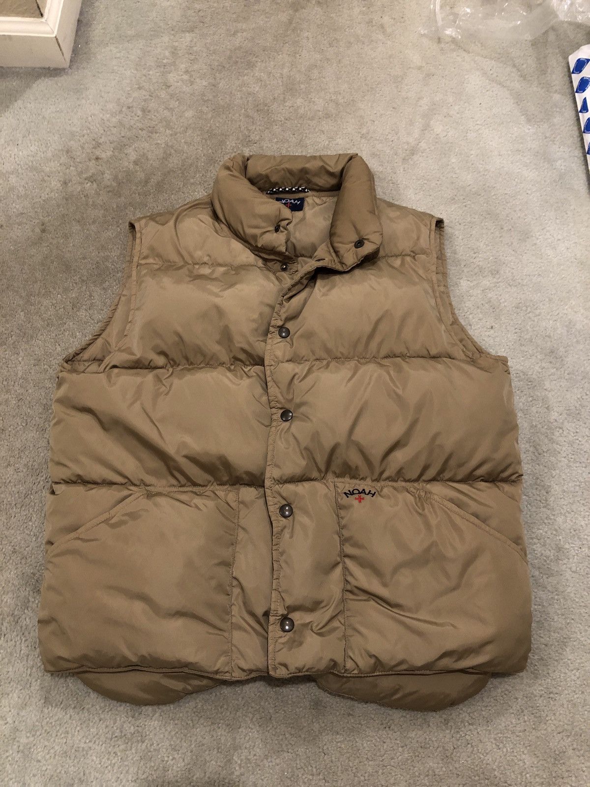 Noah Noah Cash ball puffer vest tan | Grailed