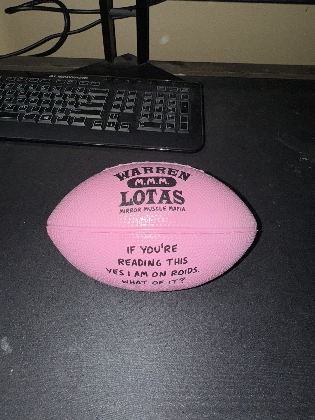 Warren Lotas Warren Lotas Muscle Mafia Pink Foam Football Rare NWT ...