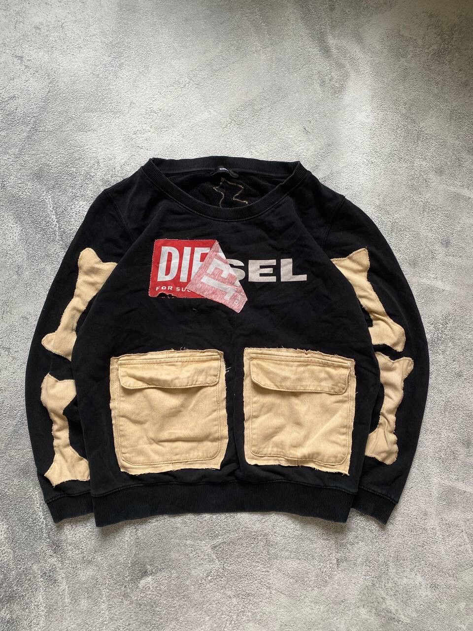 Carhartt × Diesel × Streetwear Diesel Skeleton multi pocket Workwear ...