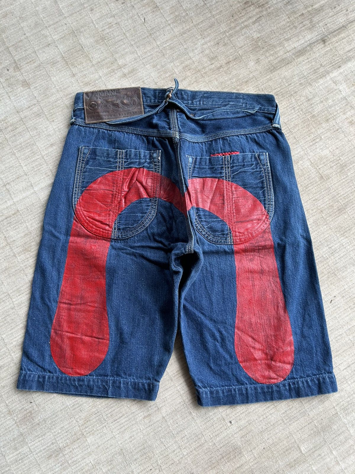 Evisu × Japanese Brand Vintage Evisu Red daicock selvedge big Logo ...