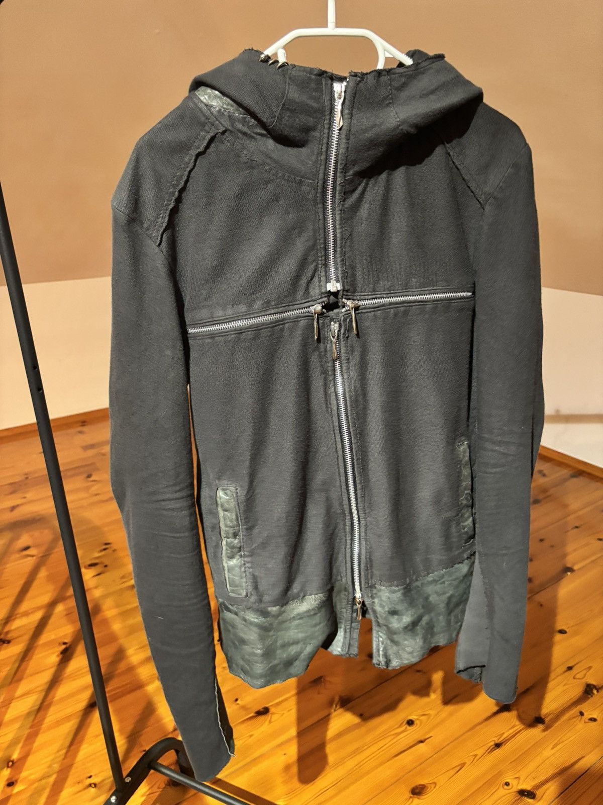 14th Addiction 14th Addiction cross ZIP hoodie grey | Grailed