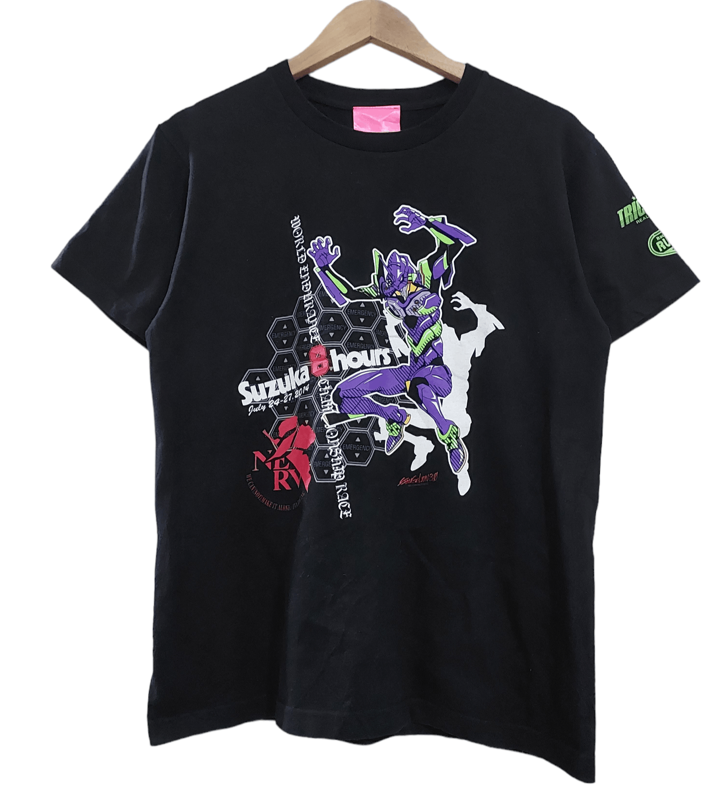 Vintage NEON GENESIS EVANGELION ANIME EVA RACING MOVIE PROMO T SHIRT ...