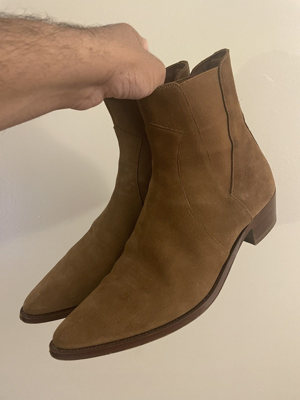 Celine Celine Suede Chelsea Boots | Grailed