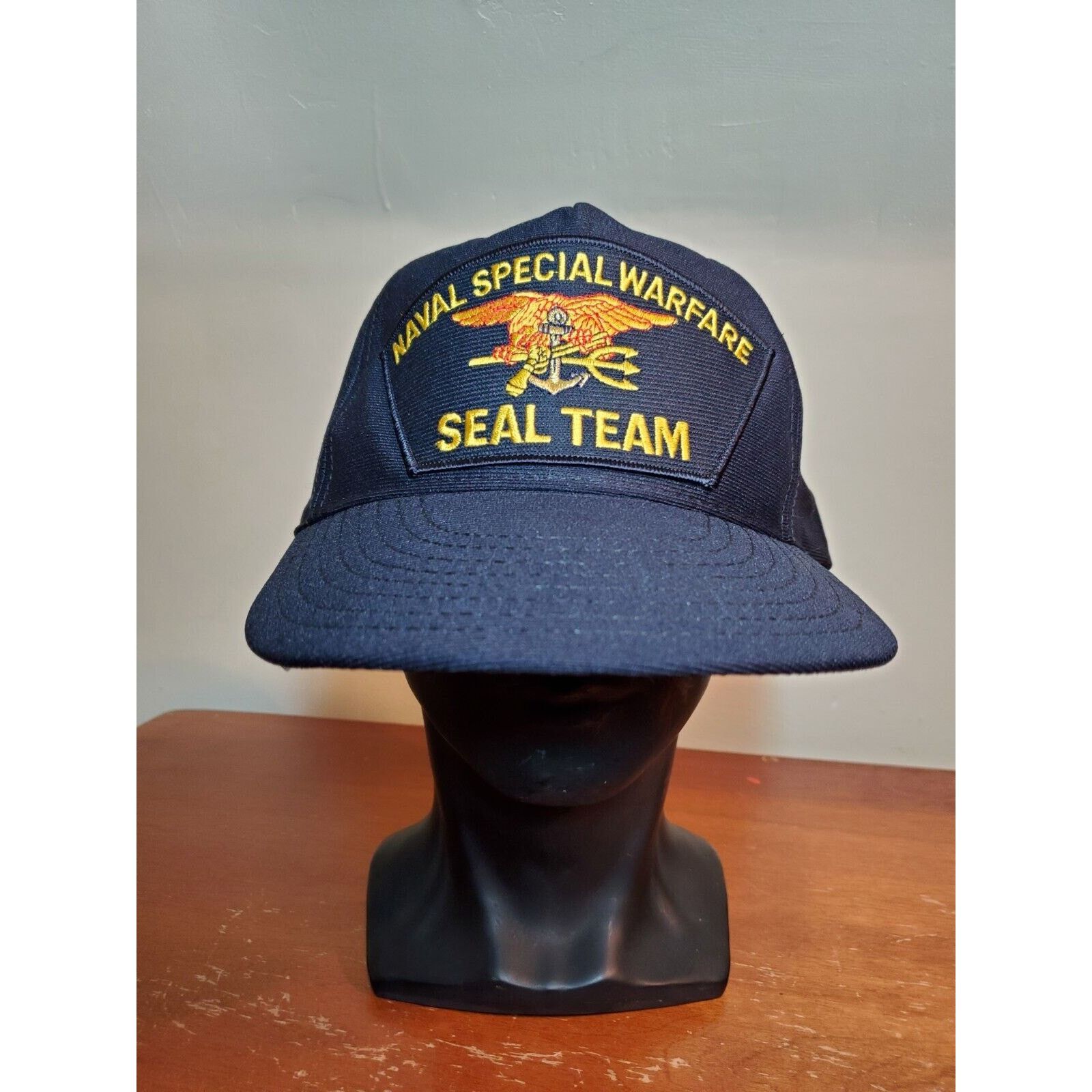 Usn × Vintage Naval Special Warfare Seal Team Snapback Hat US Navy Cap ...