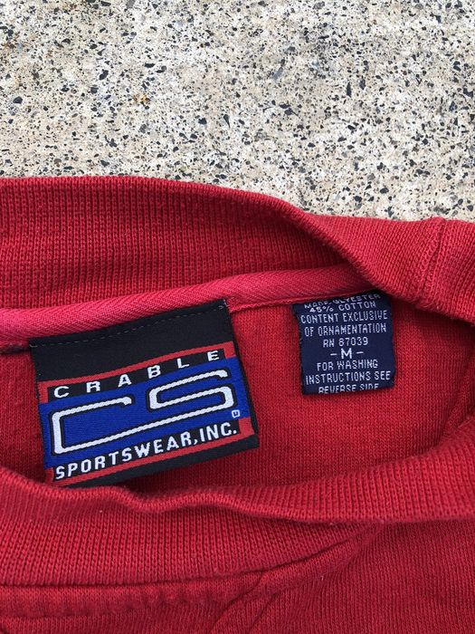 Vintage Texas Tech embroidered logo crew neck | Grailed