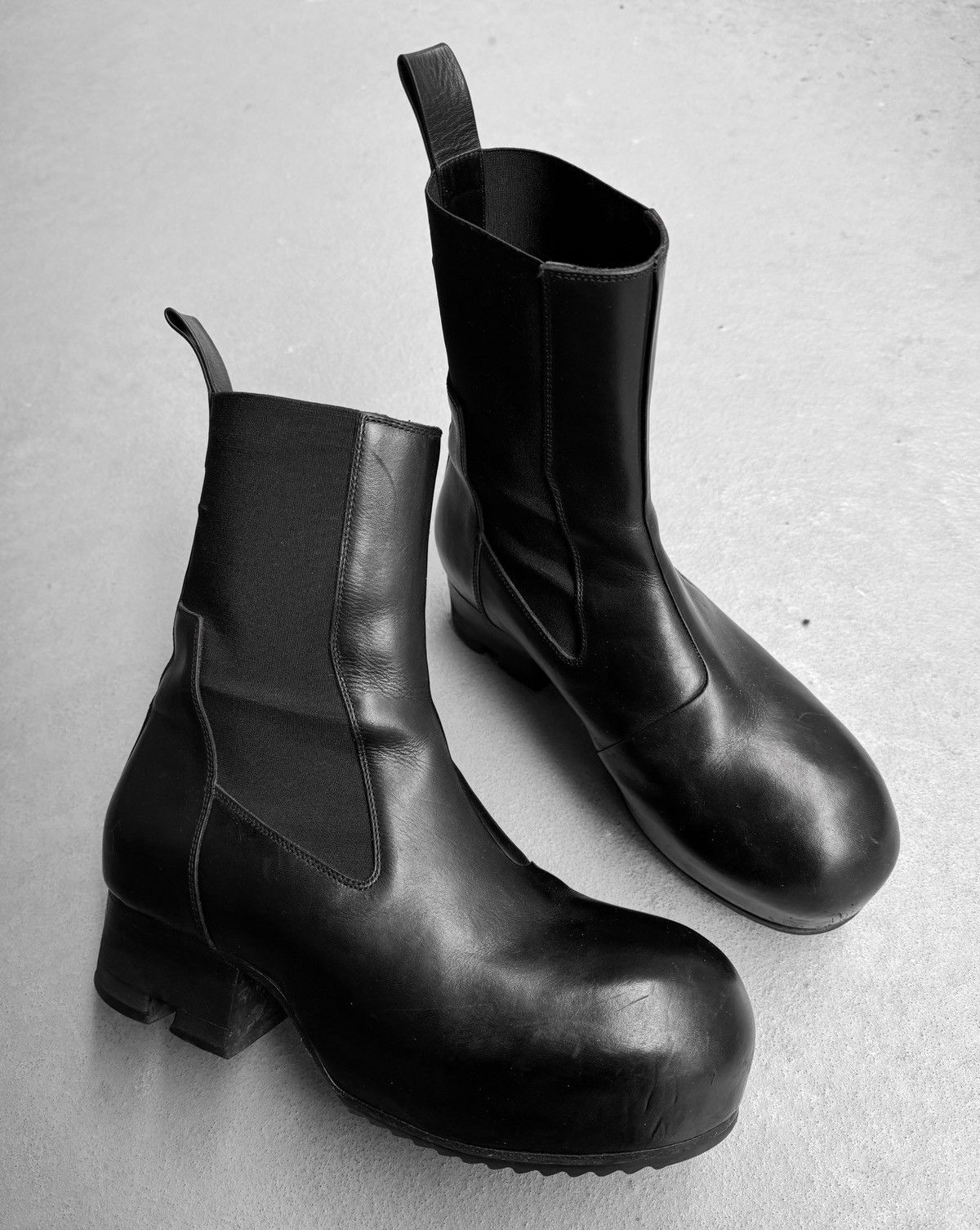 Rick Owens AW20 “PERFORMA” Ballast Beetle Platform Boots | Grailed