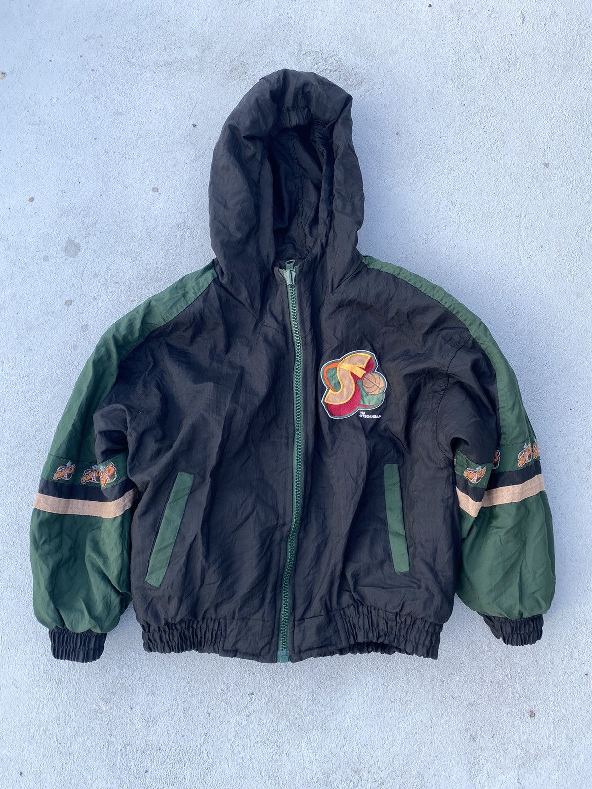 Vintage Vintage 90s Pro Player NBA Sonics Jacket | Grailed
