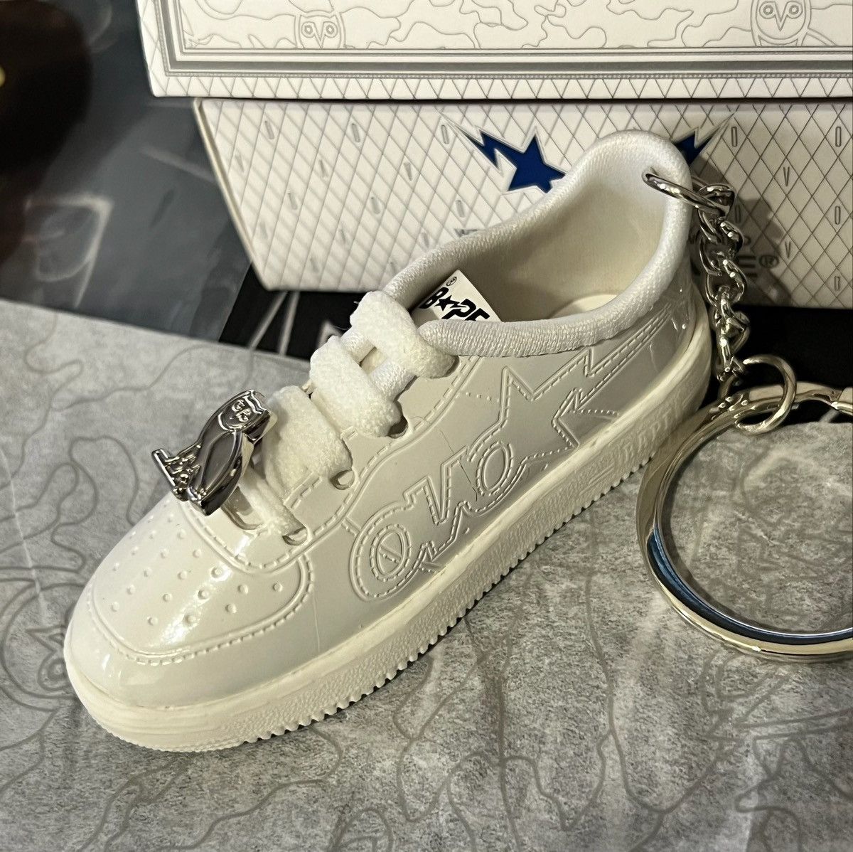 Bape BAPE x OVO Bapesta Keychain RARE | Grailed