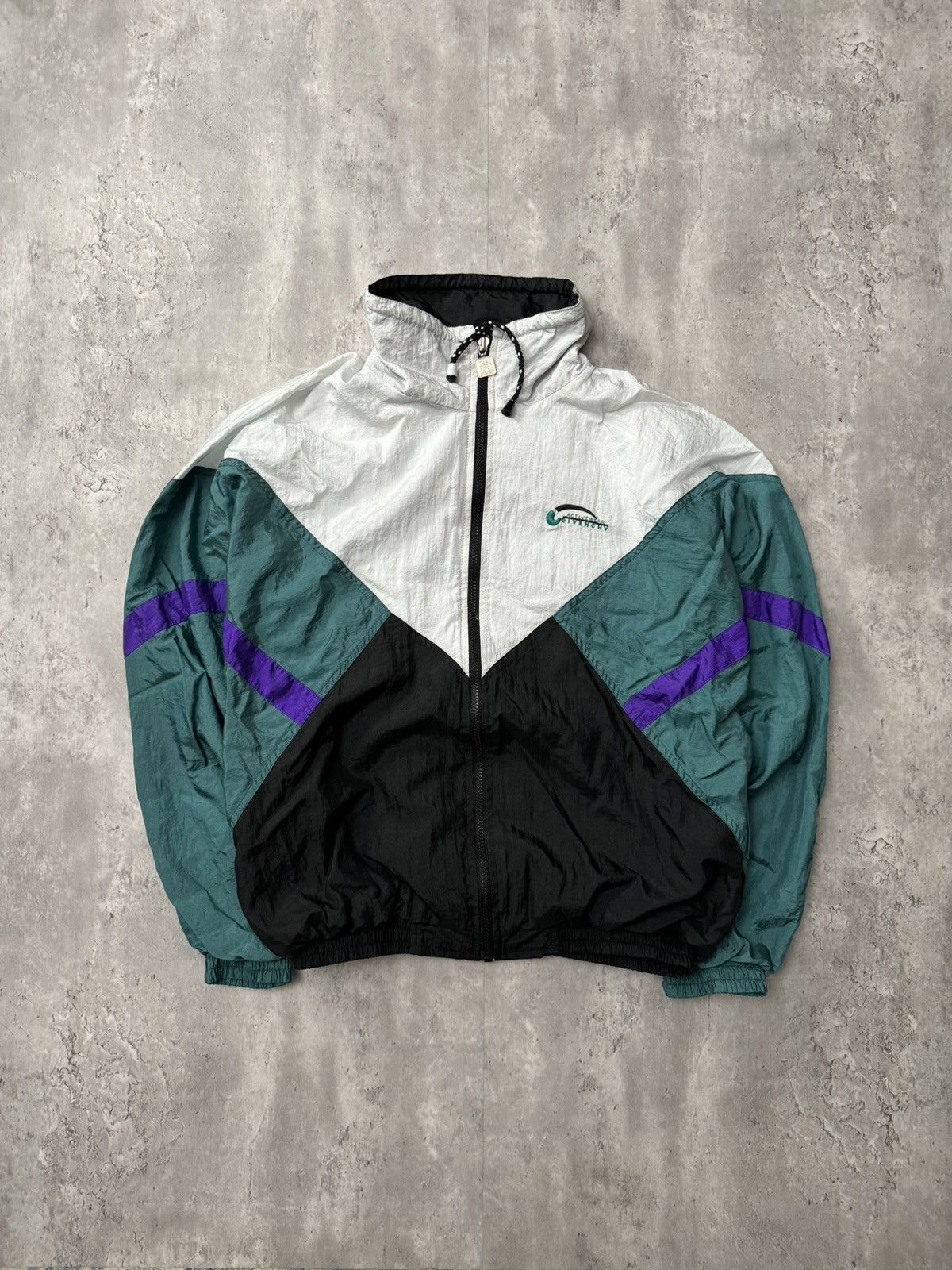 Givenchy × Vintage Vintage 90’s Givenchy Activewear Nylon Track Jacket ...