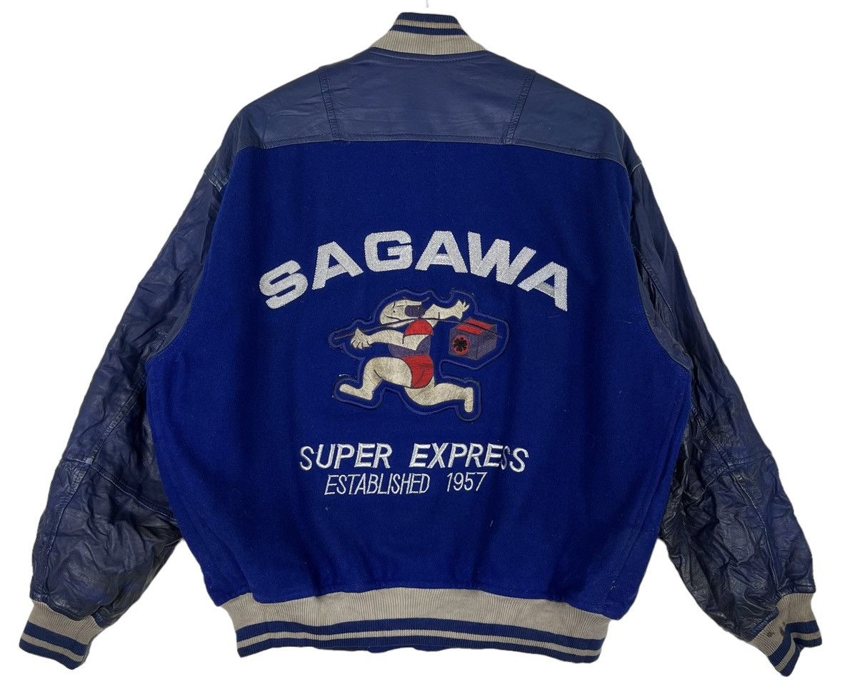 Japanese Brand 🔥 1980s SAGAWA SUPER EXPRESS VARSITY STADIUM JACKET ...