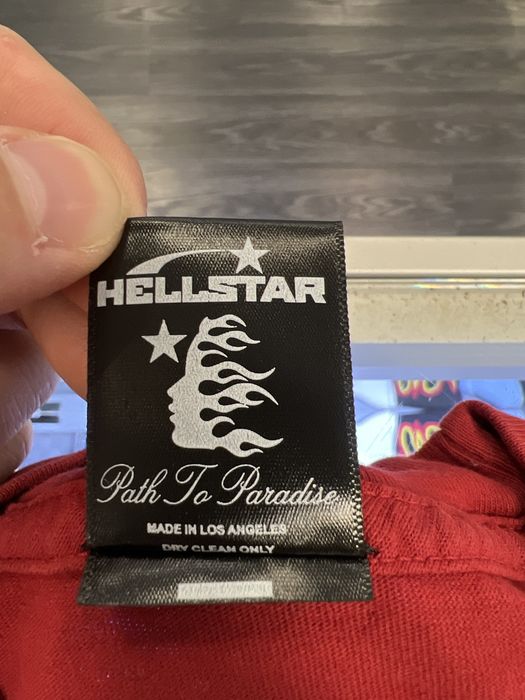 HELLSTAR Hellstar Studios Jesus Path To Paradise Red T-Shirt | Grailed