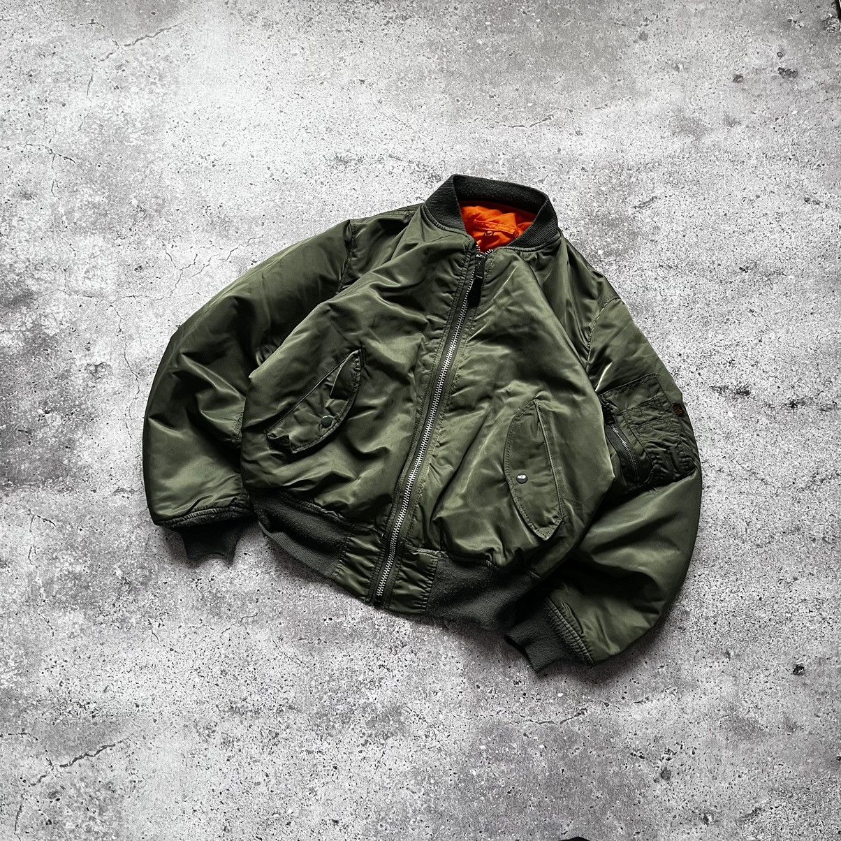 Alpha Industries × Military × Vintage Vintage Alpha industries bomber jacket ma-1 90s | Grailed