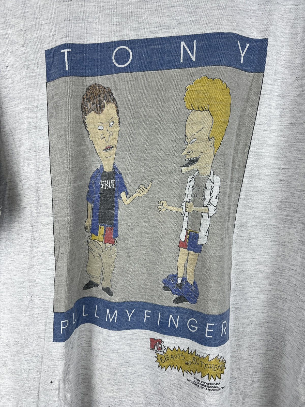Cartoon Network × Mtv × Vintage VTG Distressed 1998 BEAVIS AND BUTTHEAD ...