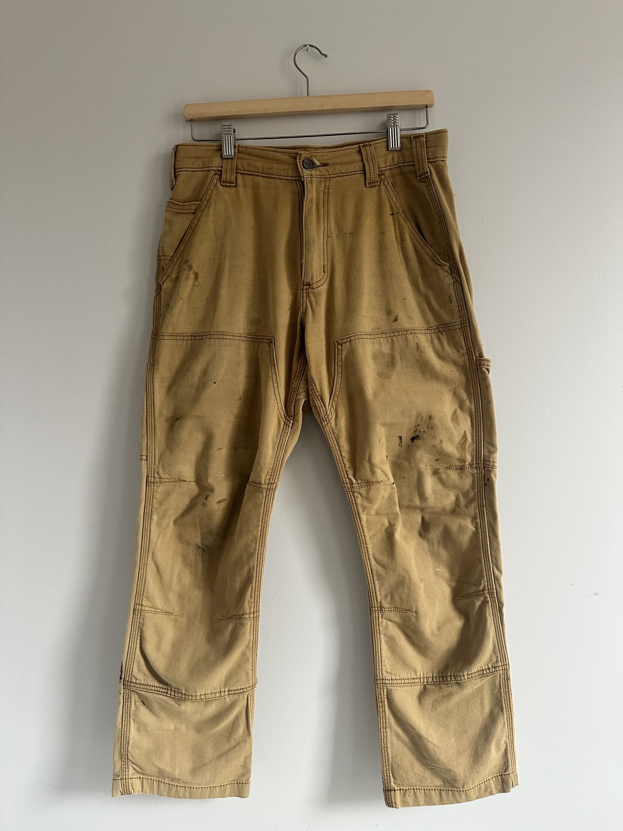 Carhartt Khaki Double-Knee Work Pants | Grailed