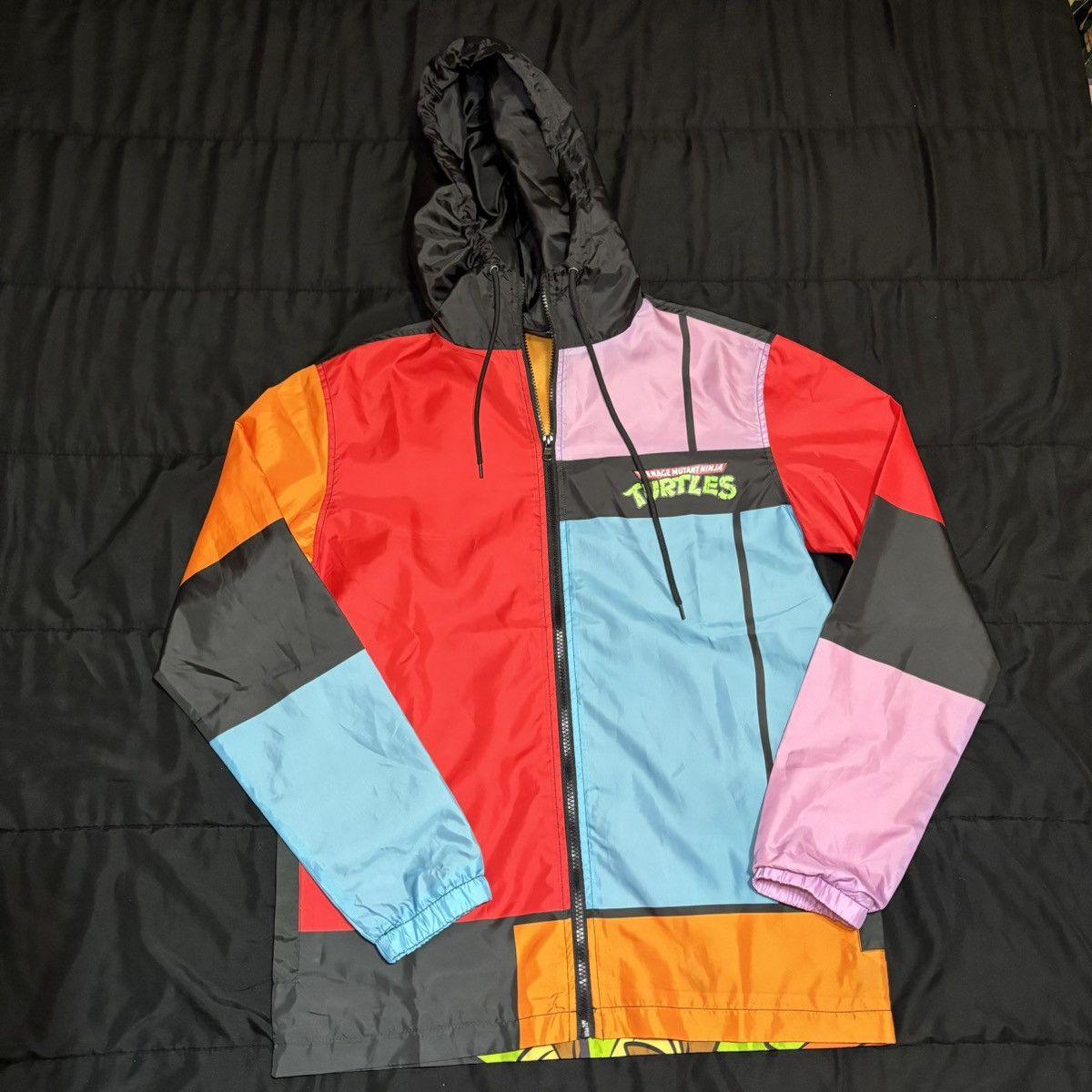 Nickelodeon TNMT Teenage Mutant Ninja Turtles Windbreaker Hooded Jacket ...