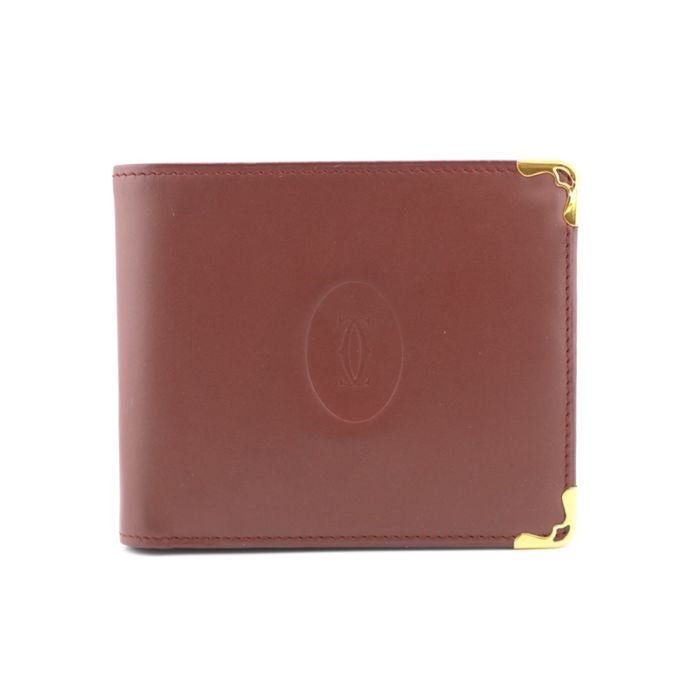 Cartier CARTIER Bifold Wallet Must Line Billfold Bordeaux Men's | Grailed
