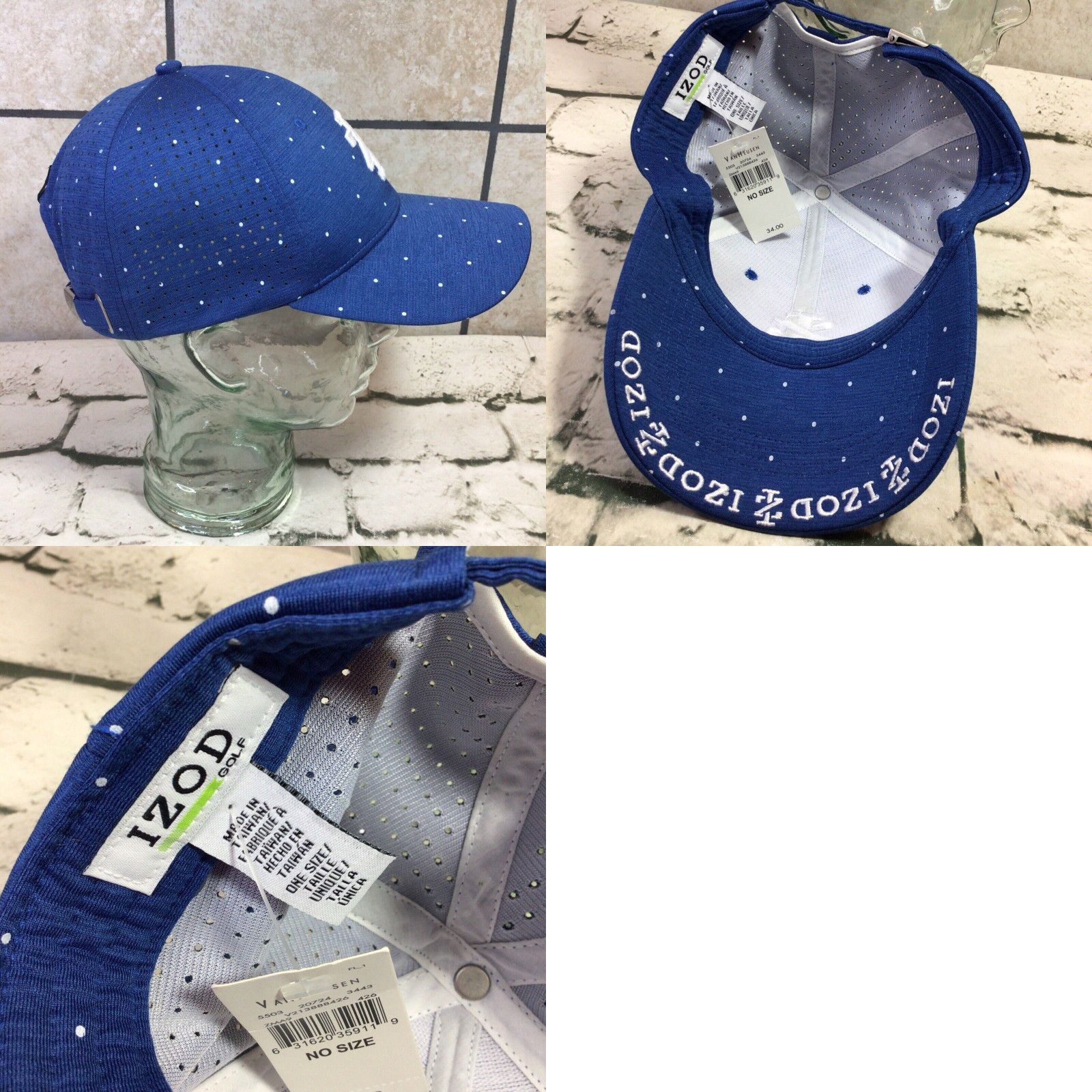 Izod Izod Blue Polka Dot Womens Hat Adjustable Ball Cap | Grailed