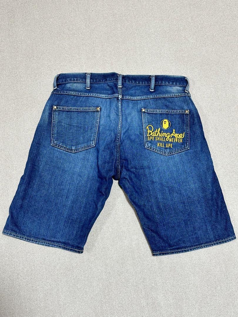 Bape Bape Jorts Jean Shorts | Grailed
