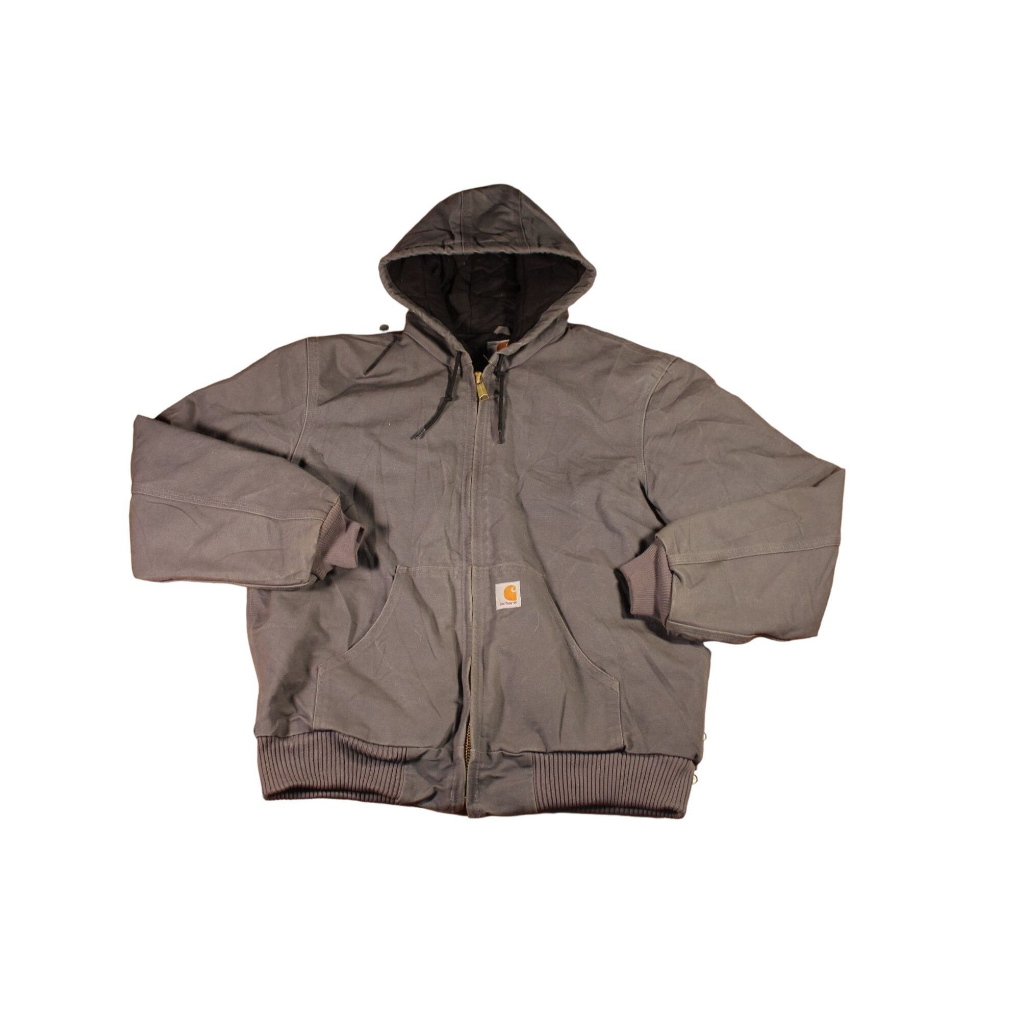 Vintage Carhartt Men's Jacket Brown Huntsman Active Flannel Lined | Grailed