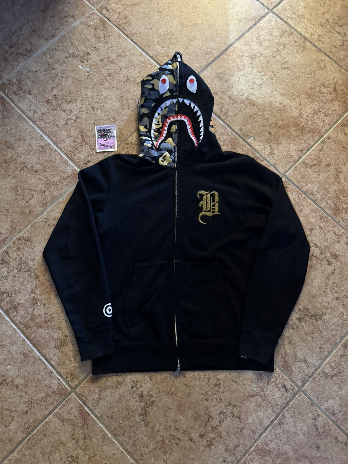 Bape Bape Madison Avenue Camo Shark Zip Up | Grailed