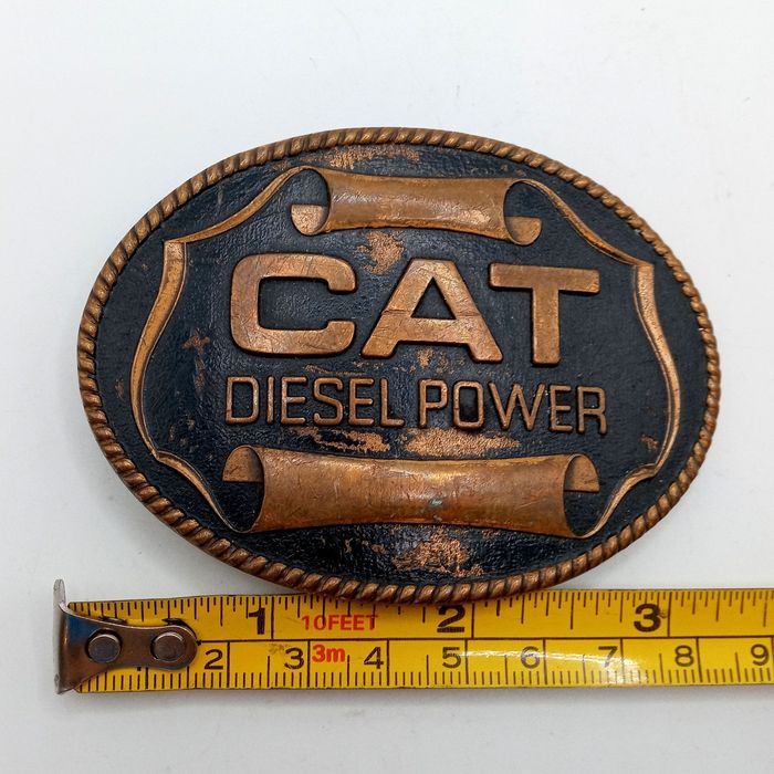 Vintage Cat Diesel Power Belt Buckle Caterpillar Vintage Worn | Grailed