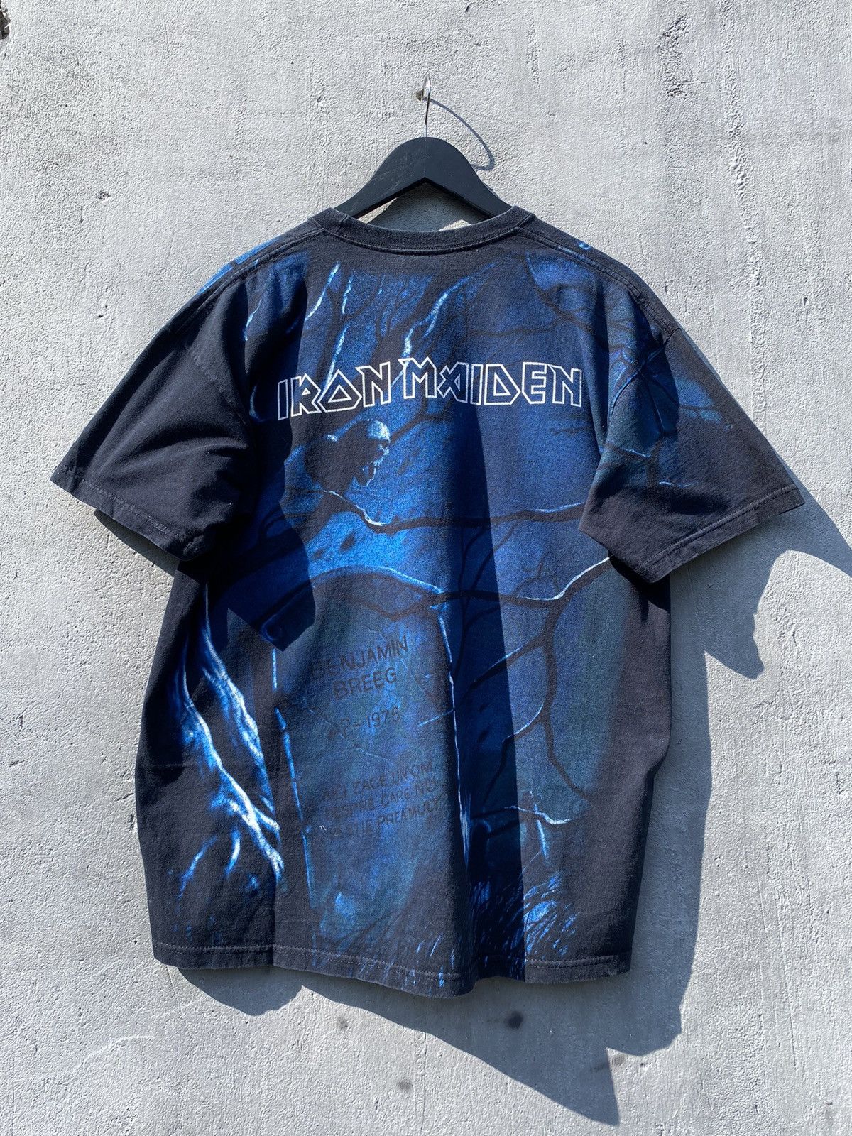 Band Tees × Iron Maiden × Vintage Vintage 2000s Iron Maiden Benjamin ...