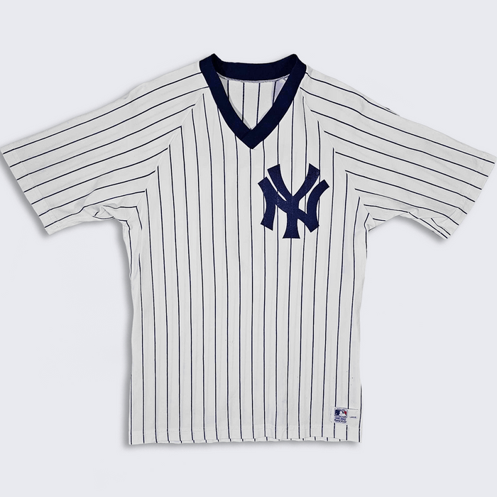 Vintage New York Yankees 80s Whitey Ford Sand Knit Baseball Jersey ...