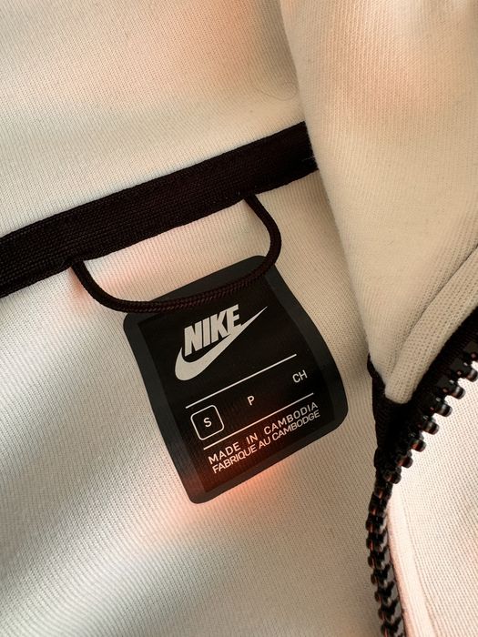 Nike NIKE TECH FLEECE VINTAGE BASIC LOGO OVERSIZE BOXY ZIP HOODIE | Grailed