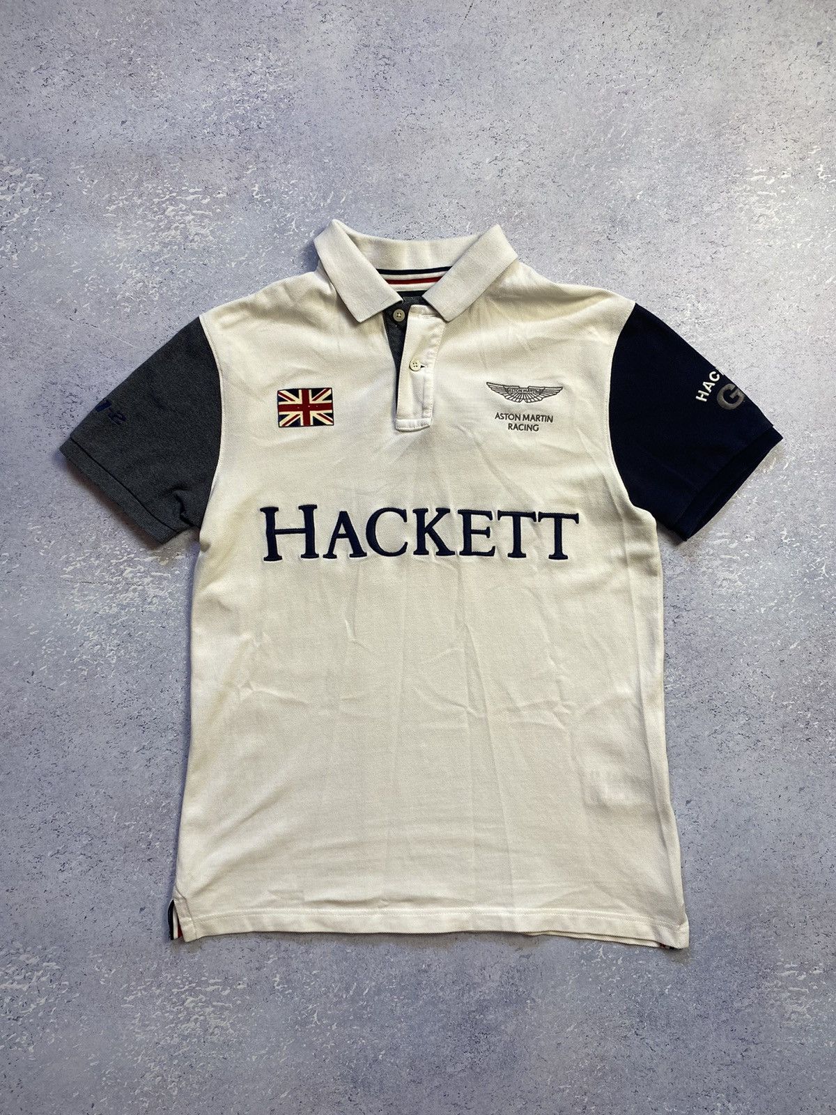 Hackett Aston Martin Racing Hackett London Men’s Polo With Big Logo ...