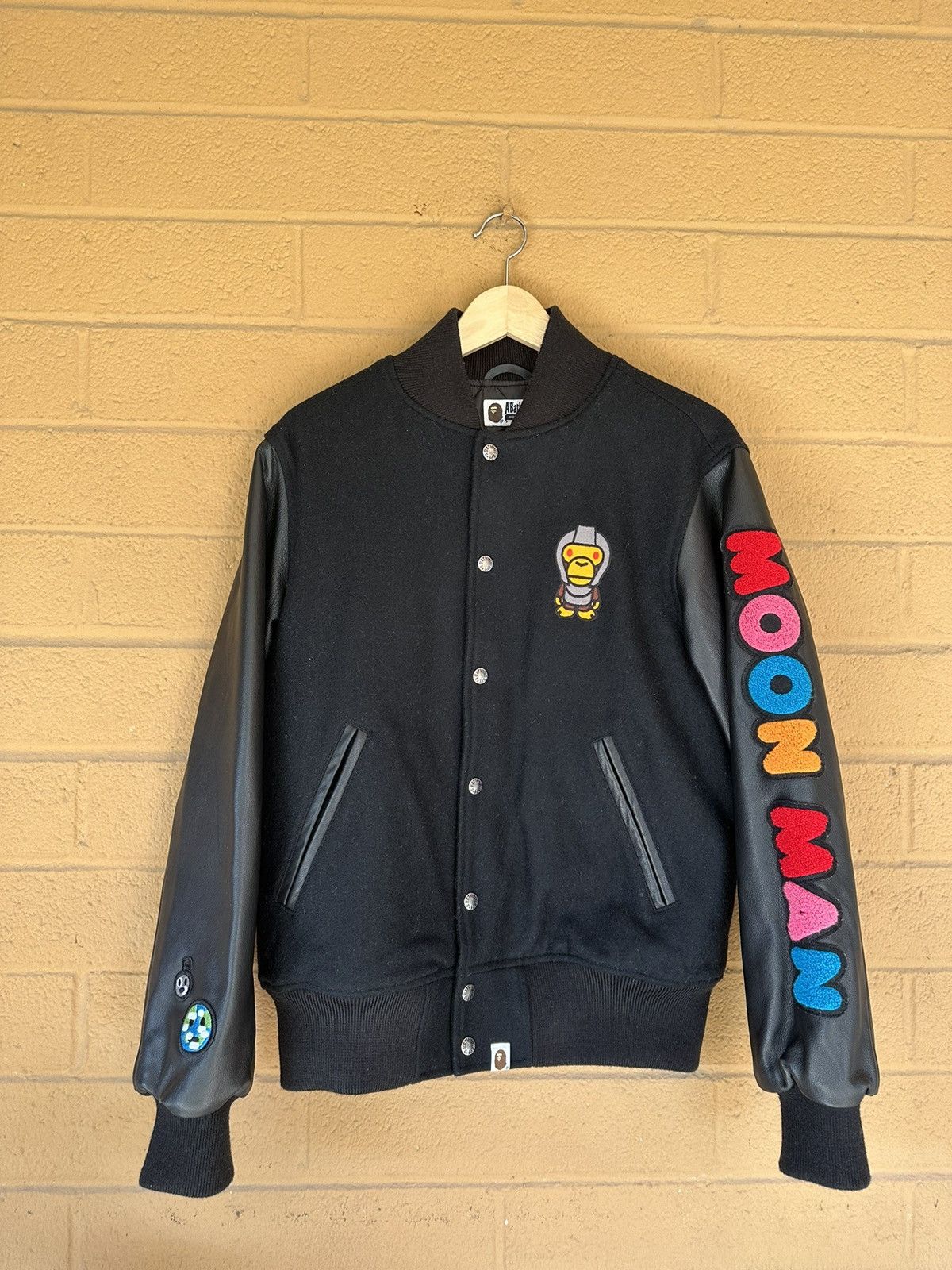 Bape × Kid Cudi Bape x Kid Cudi Varsity Jacket | Grailed