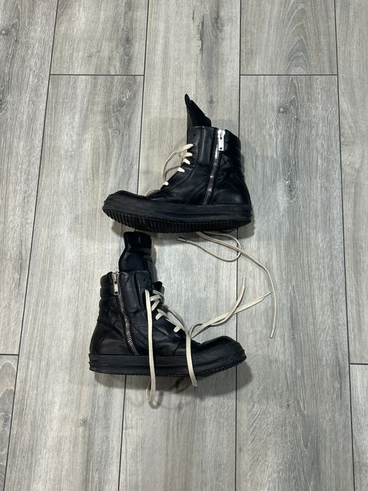 Rick Owens Rick owens all black geobaskets | Grailed
