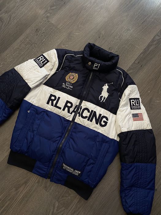 Ralph Lauren Vintage Polo by Ralph Lauren P1 racing down bomber jacket ...