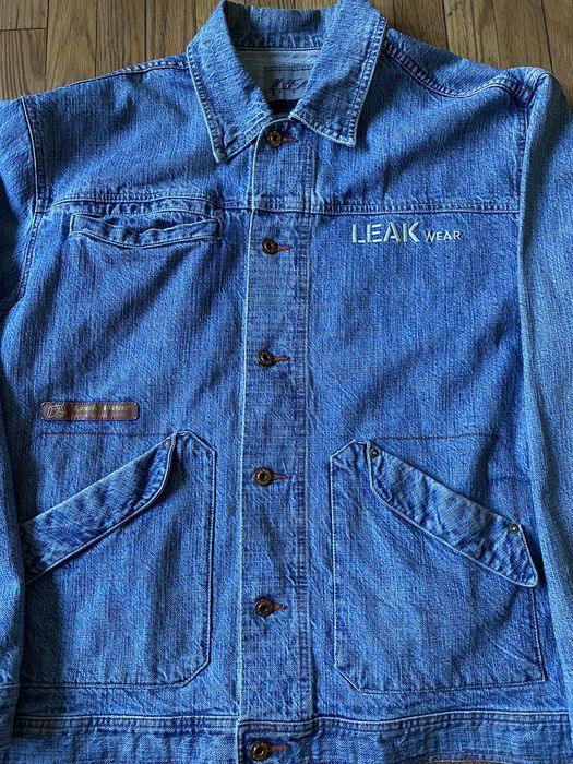 Vintage Crazy Vintage Y2K Leak Wear Denim Detailed Jacket | Grailed